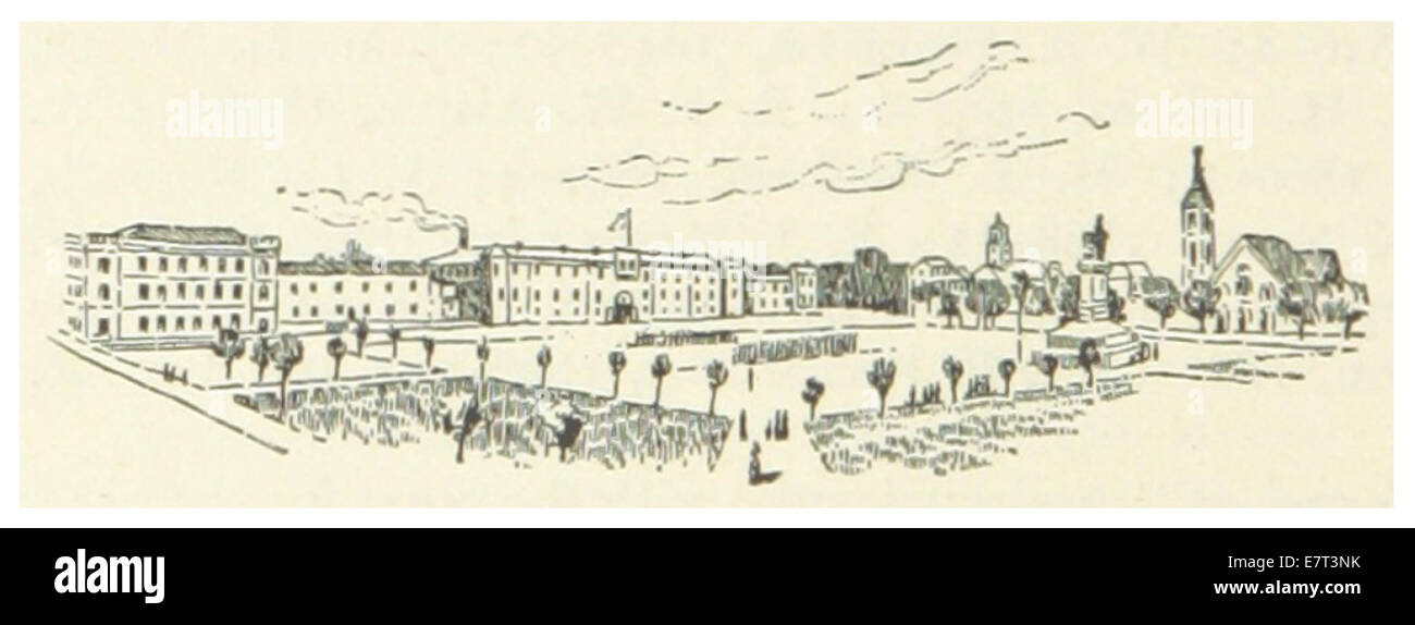 Illustration from US-SC (1891) of Charleston, featuring Marion Square ...