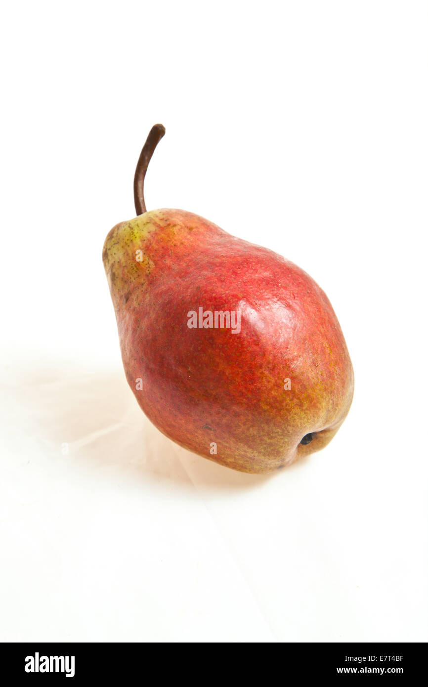 Pear fruit on white background Stock Photo - Alamy