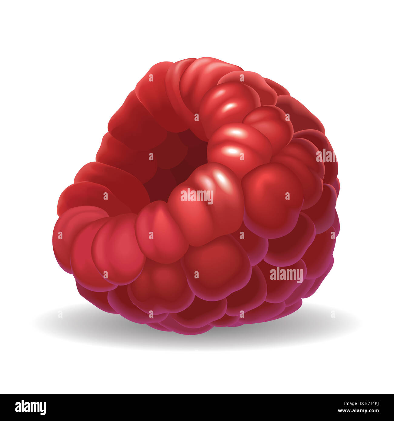 Raspberry isolated on white background Stock Photo - Alamy