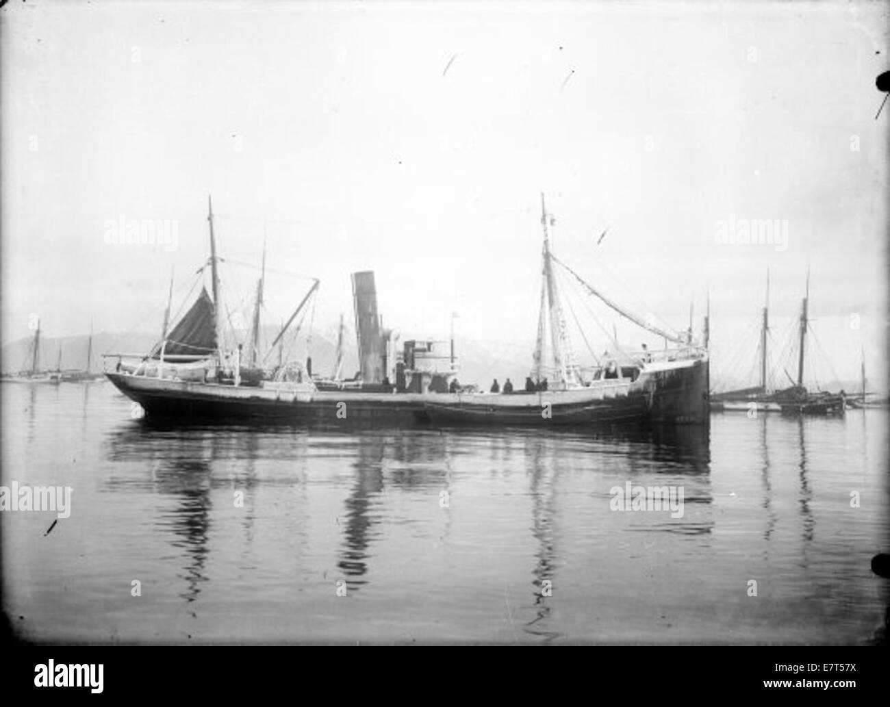 This photograph features the ship Togarinn Jón forseti, registered with ...