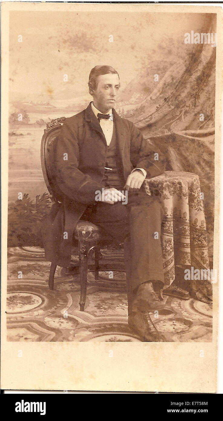 A portrait of Robert Henry Bethune (1836-1895), an influential American ...