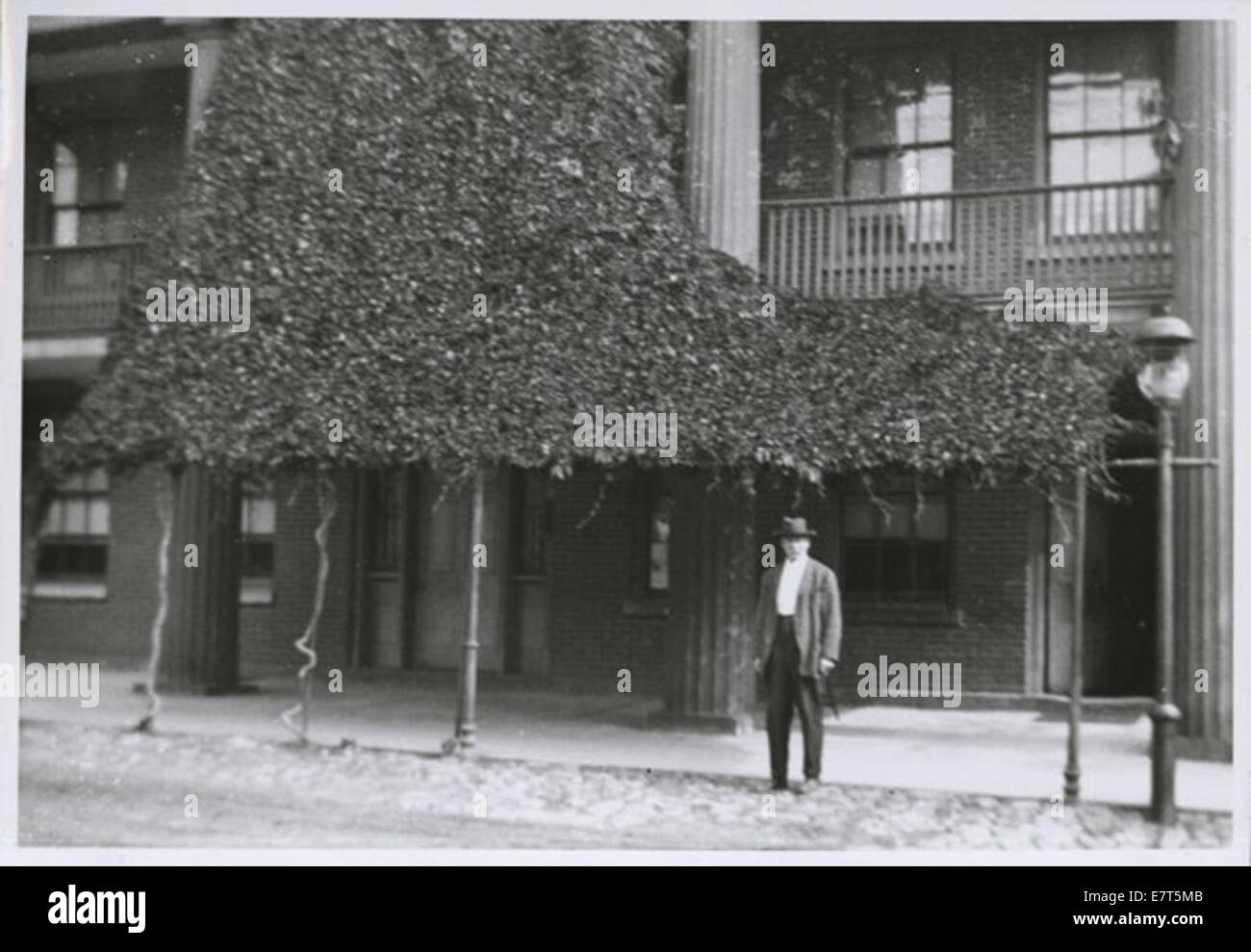 A historical photograph of The Collins Hotel, capturing the building's ...