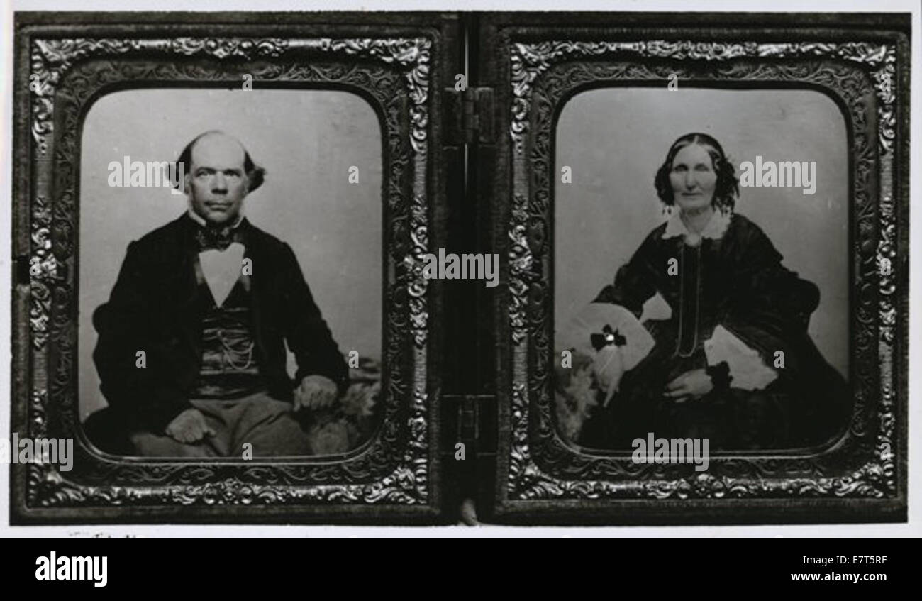 This photograph shows a family of quarry workers, likely from the early ...
