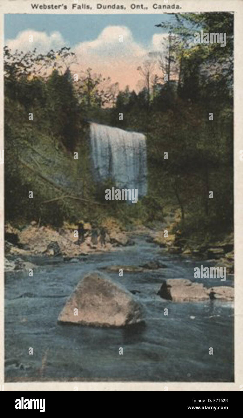 Photograph of Webster’s Falls, showcasing the natural beauty and ...