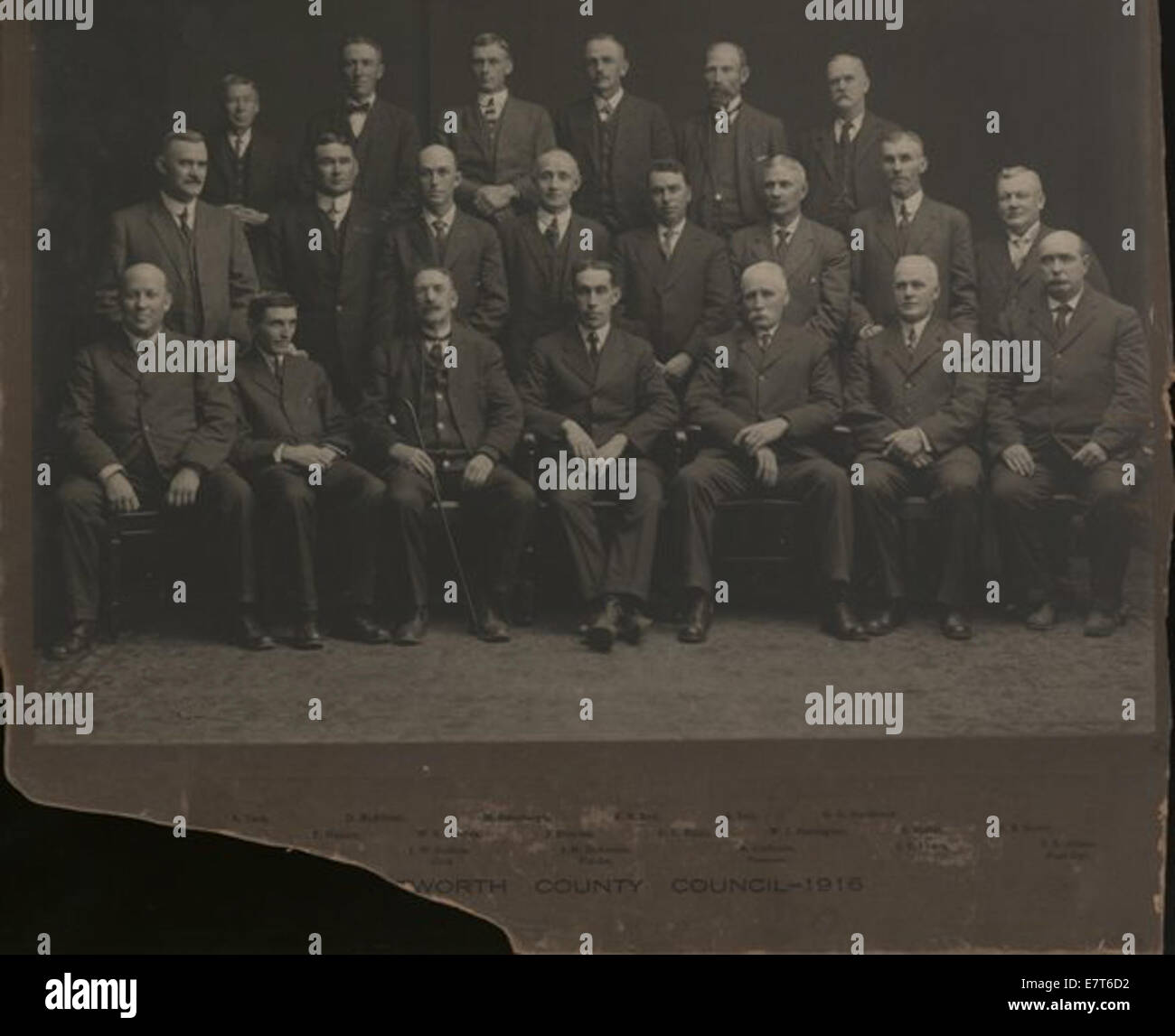 Photograph of Wentworth County Council, likely taken during an official ...