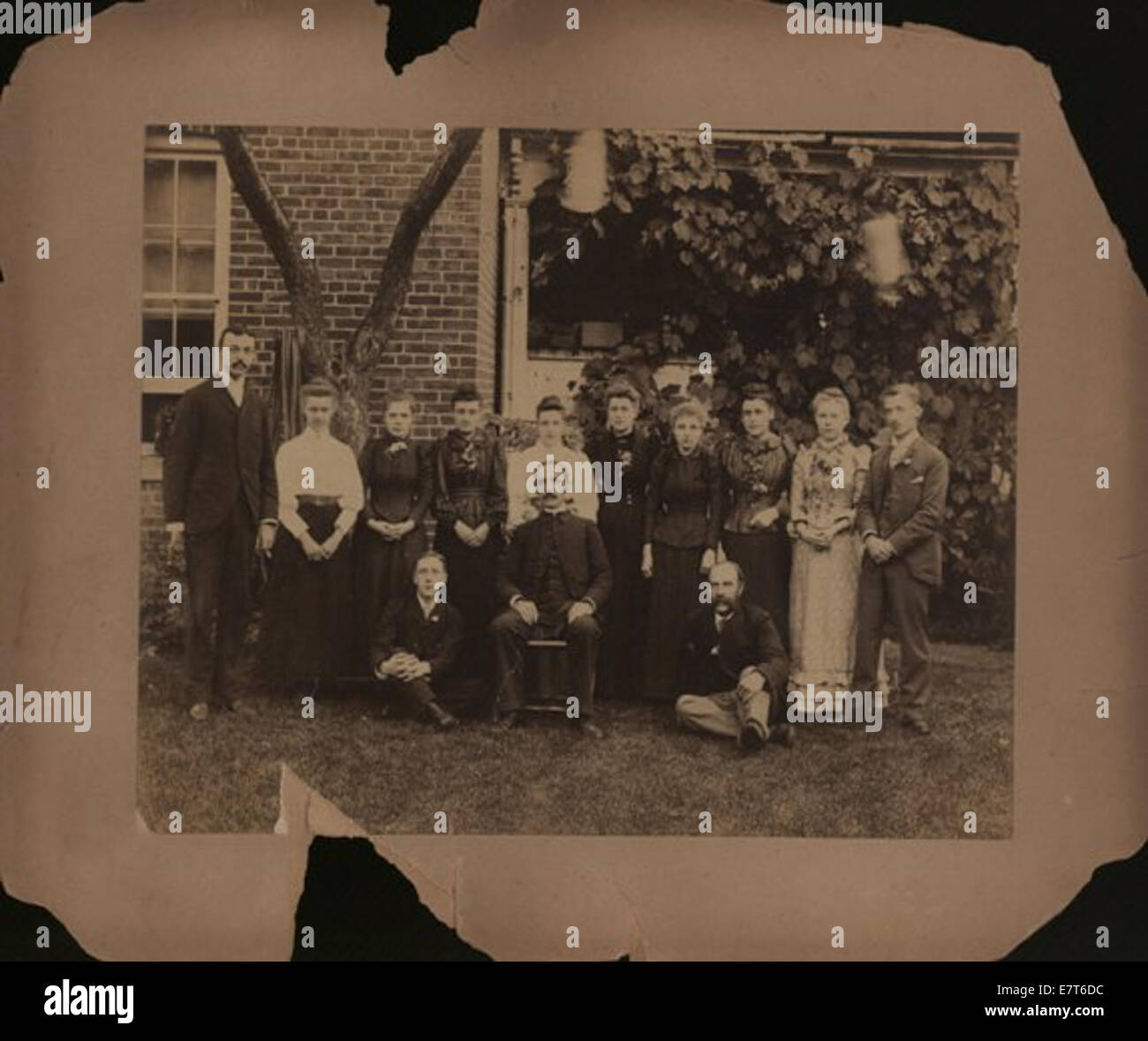 This family portrait captures the Hadfield family, likely taken in the ...