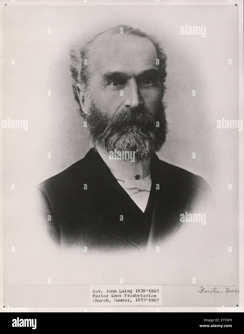 A photograph of John Laing, an individual featured in the image. The ...