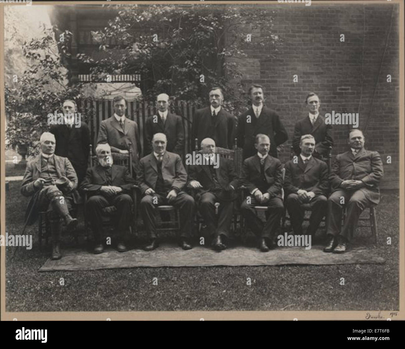 A photograph of a Methodist men's group, possibly from the mid-20th ...