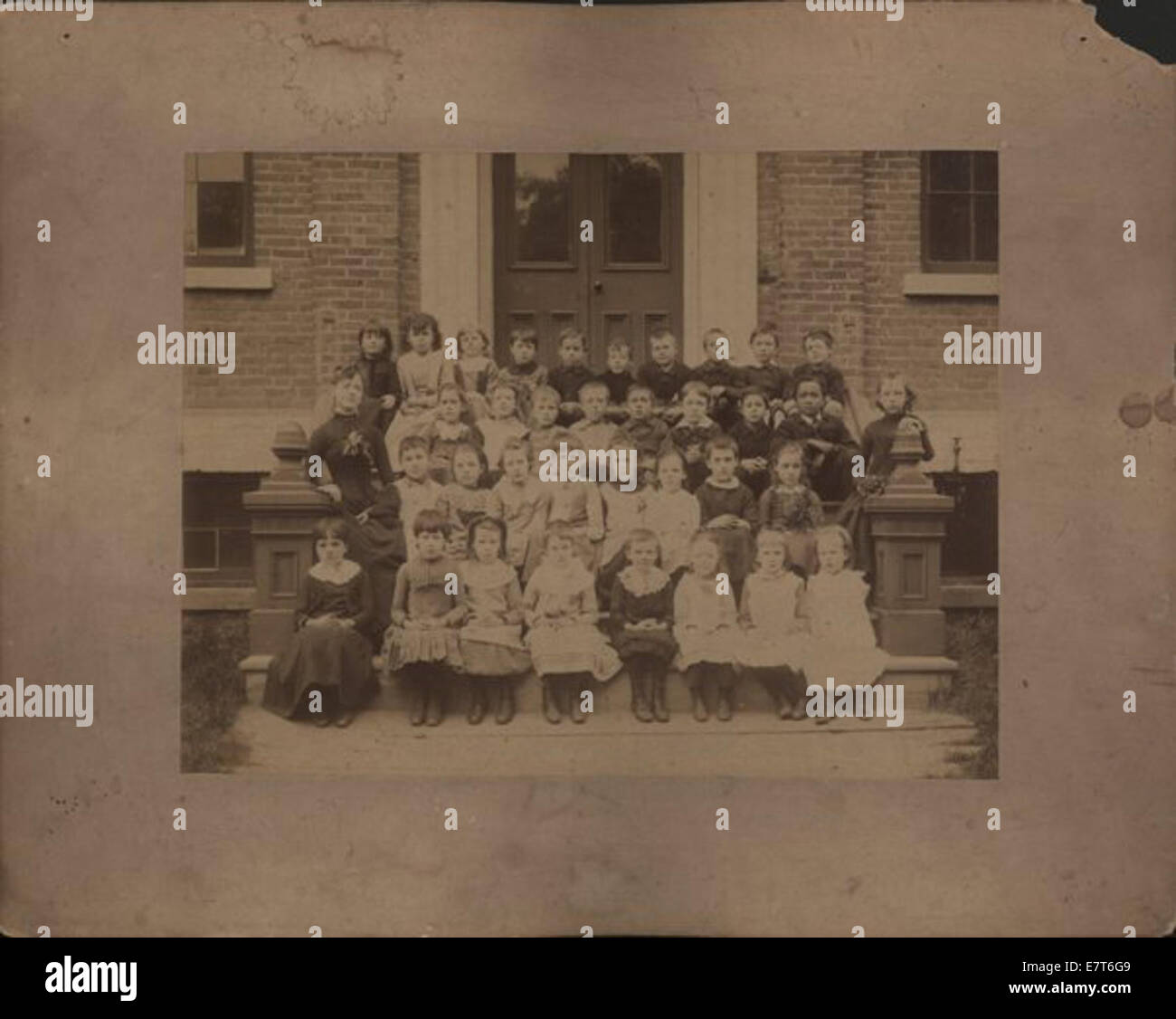 A photograph of a school class, capturing students and possibly a ...