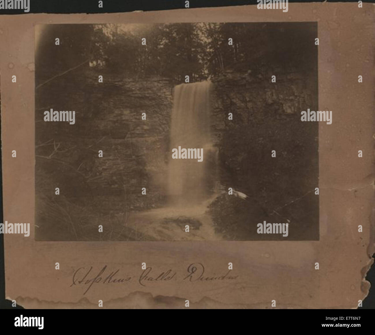 Photograph of Hopkins Falls in Dundas, showcasing the natural beauty of ...