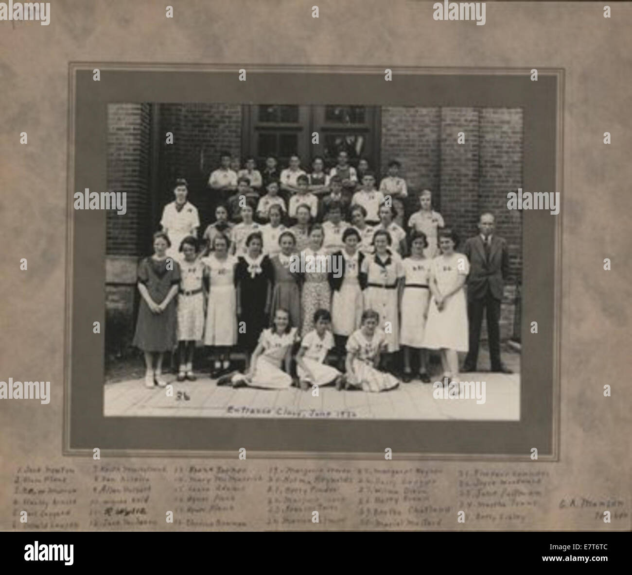 Capturing a glimpse into early 20th century school life hi-res stock ...