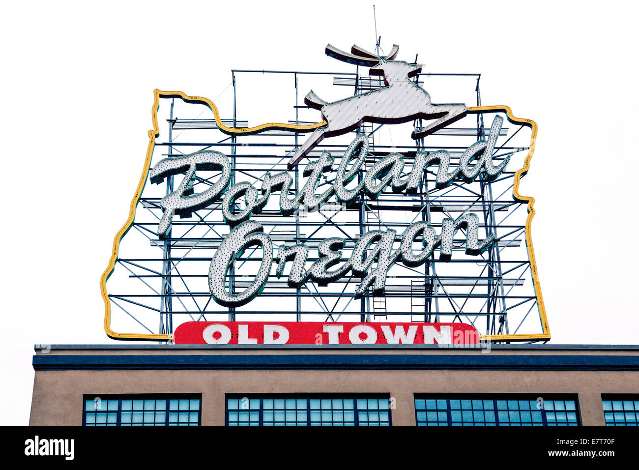 Portland oregon sign hi-res stock photography and images - Alamy