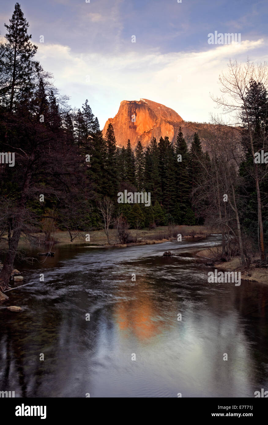 CA02314-00...CALIFORNIA - Half Dome reflecting in the Merced River at ...