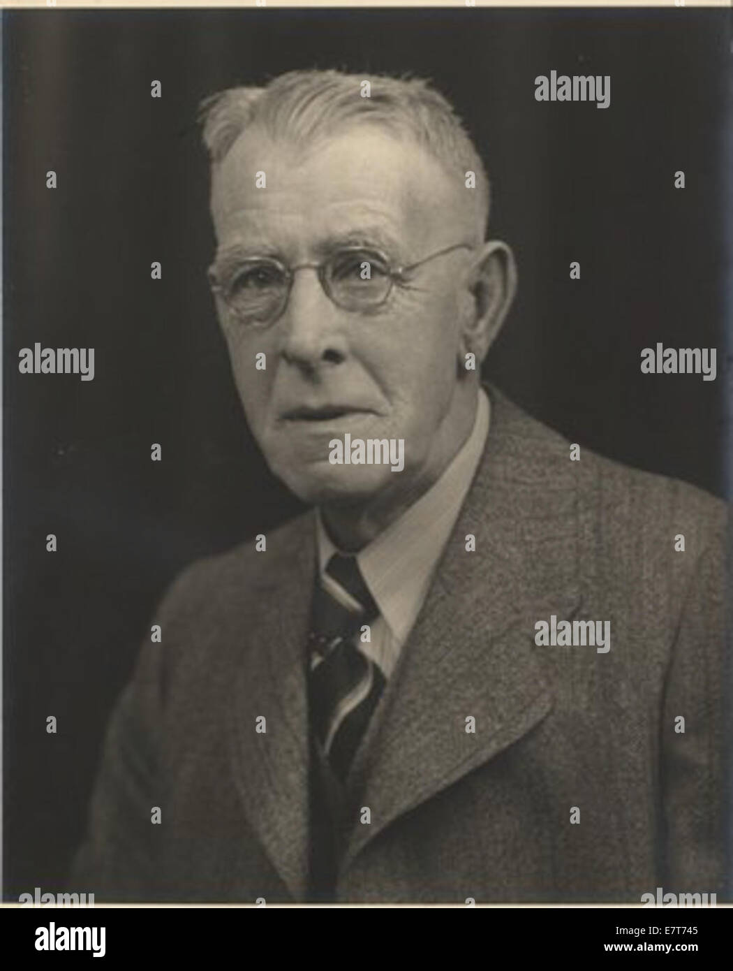 A portrait photograph of Mr. James Rose Sutherland, showcasing his ...