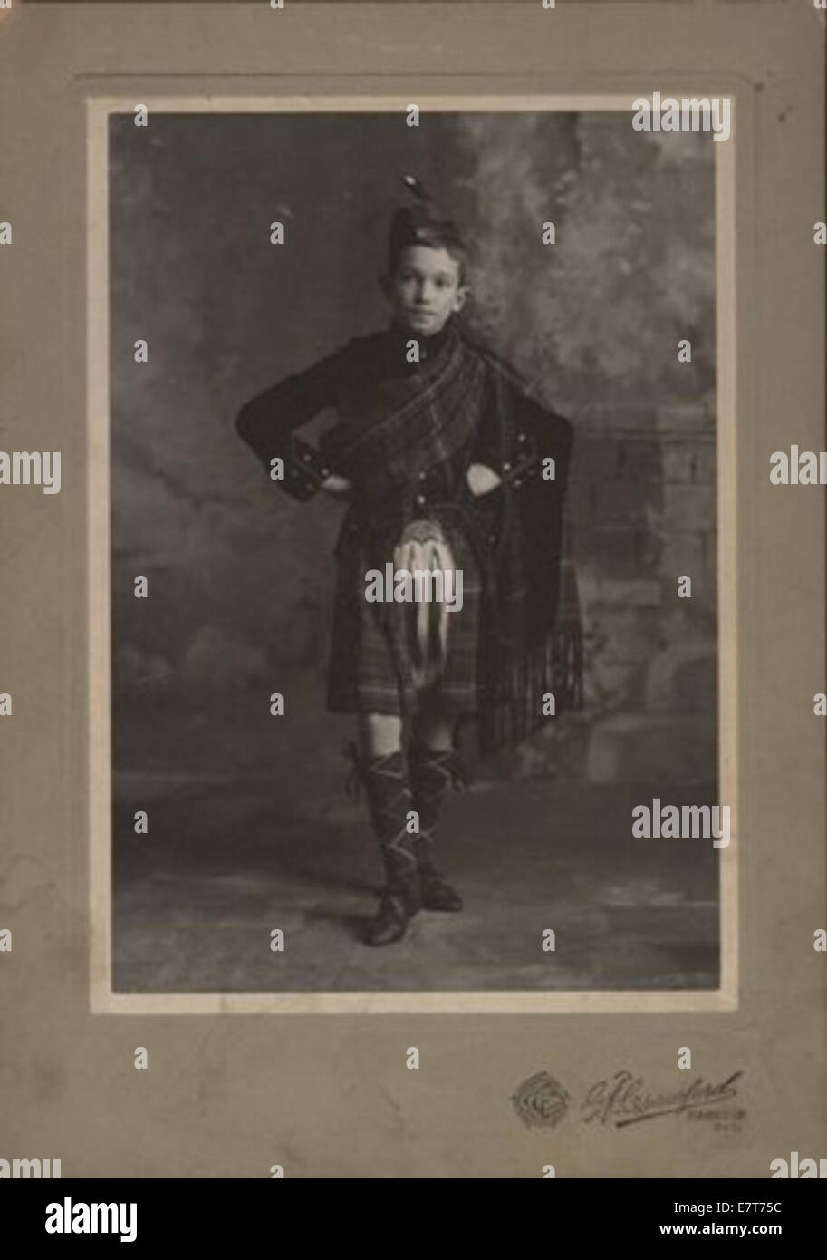 Photograph of the Bertram family, likely from the early 20th century ...