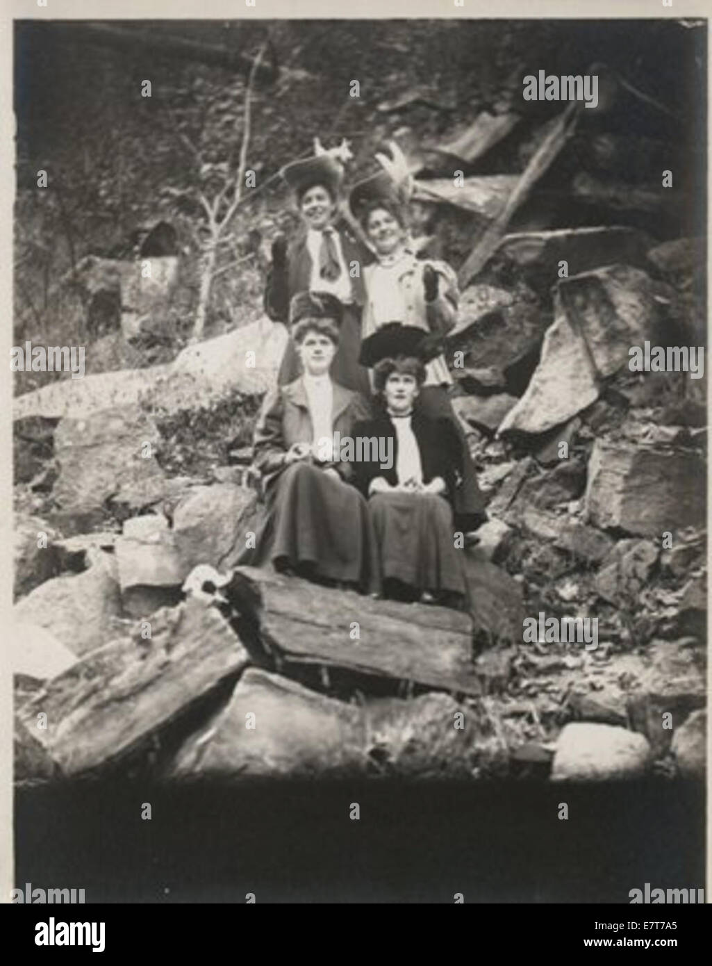 This image displays a collection of family photographs, showcasing ...