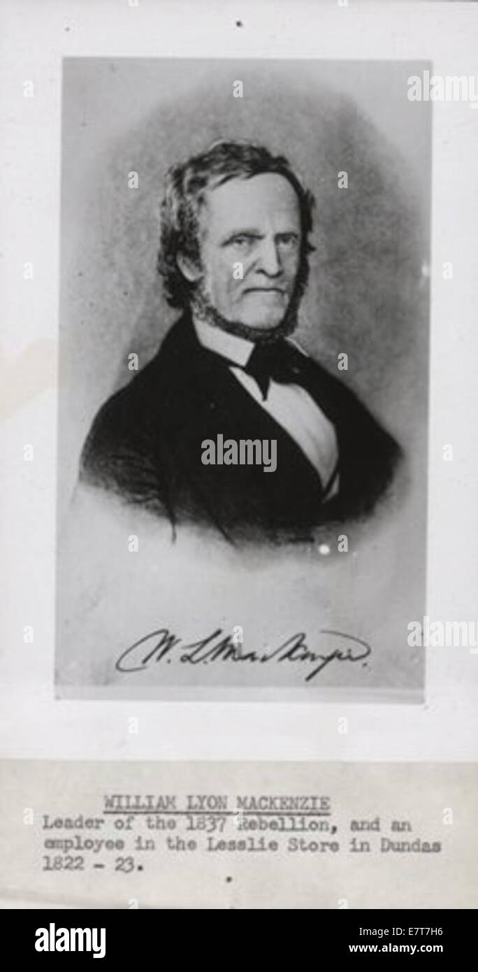 William lyon mackenzie hi-res stock photography and images - Alamy