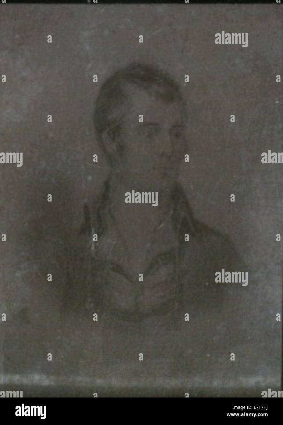 A portrait of Robert Burns, the famous Scottish poet, often referred to ...