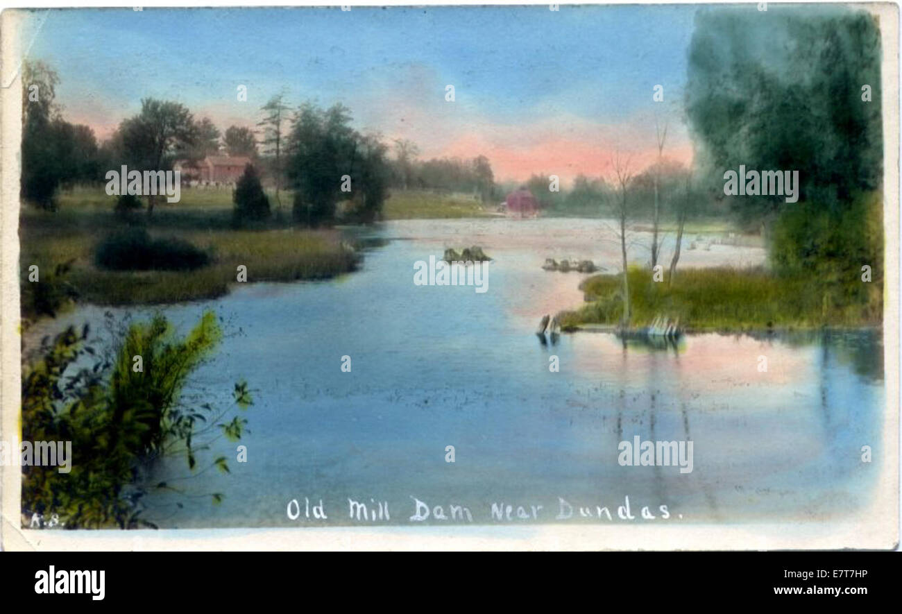A photograph of Old Mill Pond, showcasing its calm waters and ...