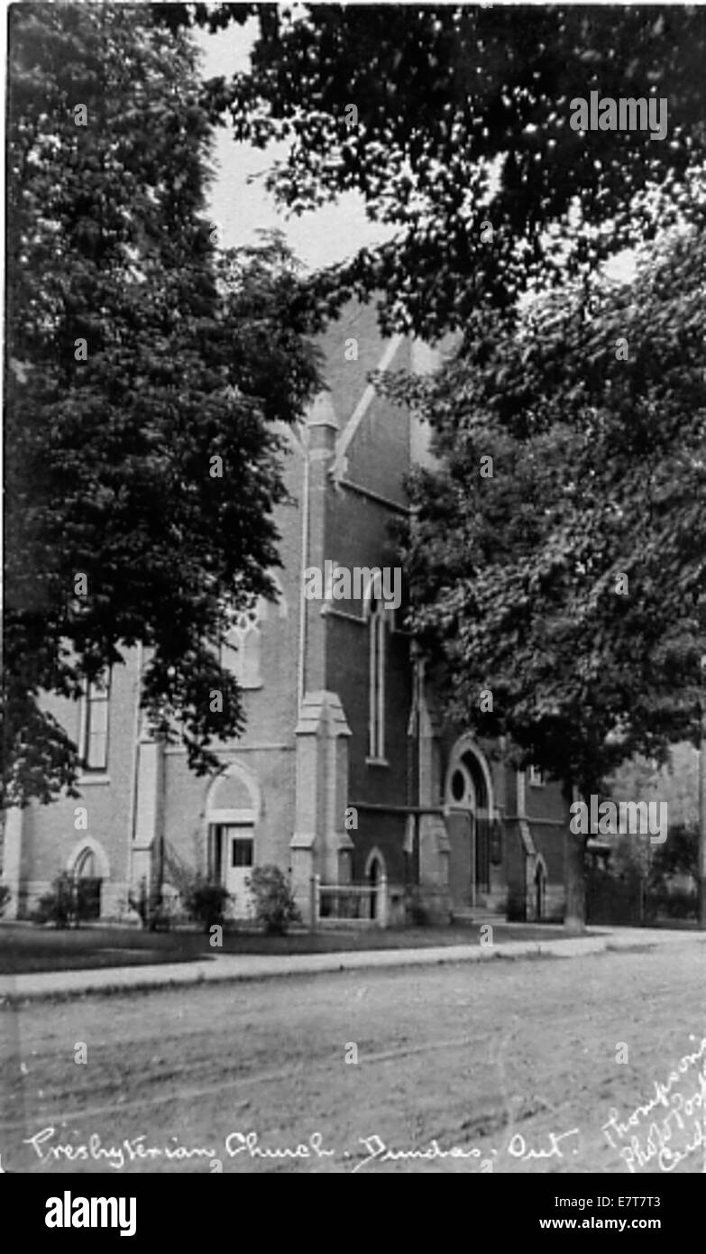 This photograph depicts a Presbyterian church, marked as Church ...