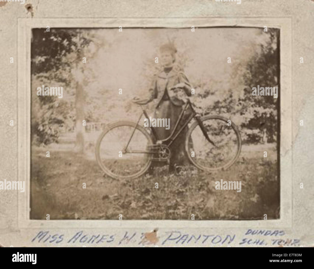 A formal photograph of Miss Agnes Panton, captured in the early 20th ...