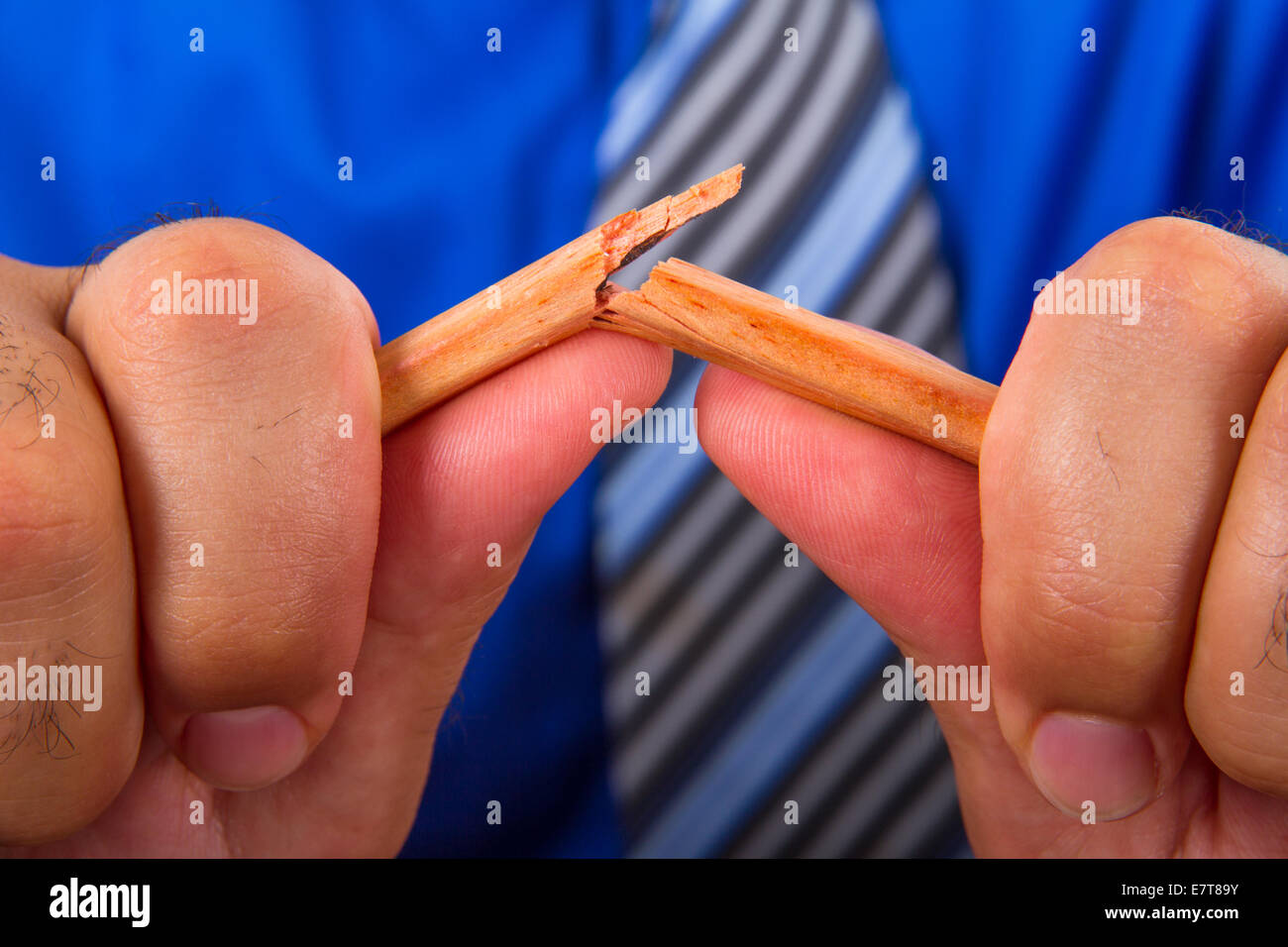Businessman breaking pencil hi-res stock photography and images - Alamy