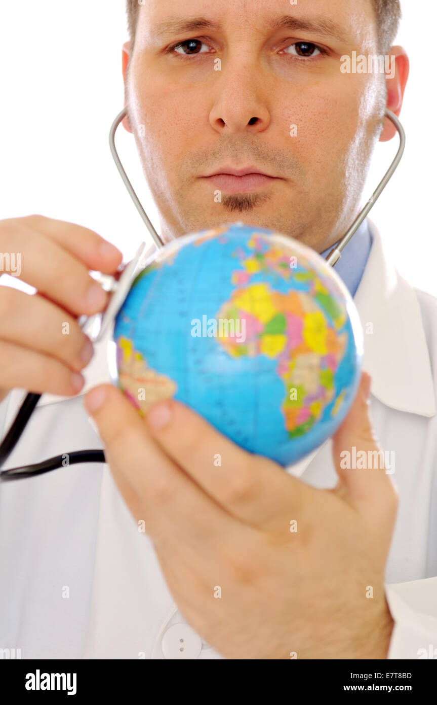 Global Healthcare on the white background. Isolated on white Stock ...