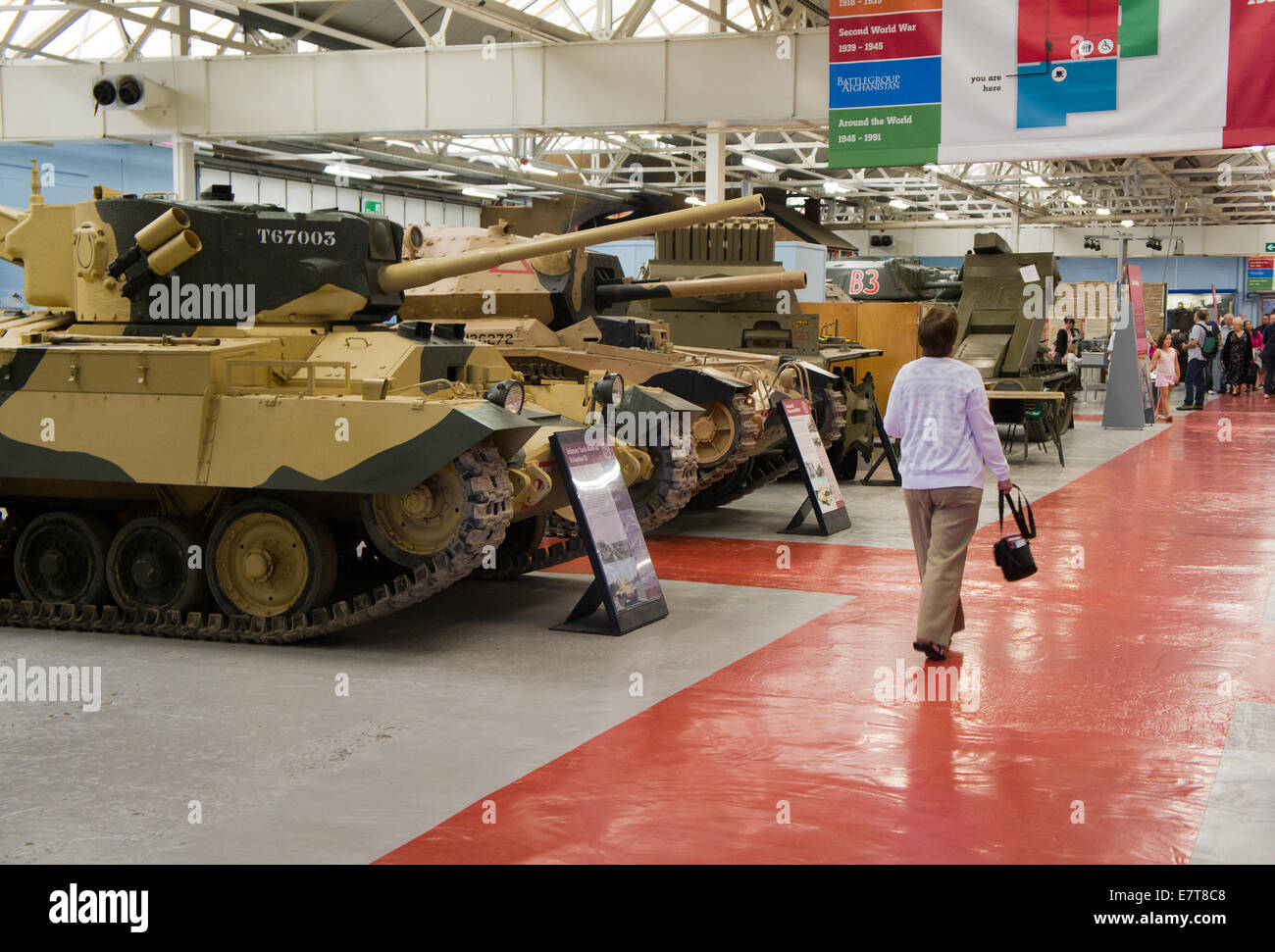 Tanks on display at the Tank Museum, Bovington, Dorset, England, UK ...
