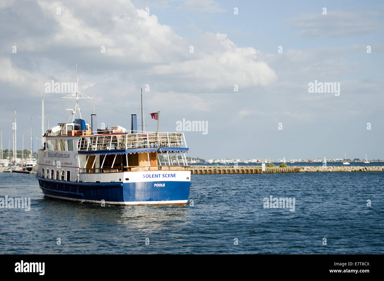 Cruise Boat in Poole Harbour, Dorset,UK Stock Photo - Alamy