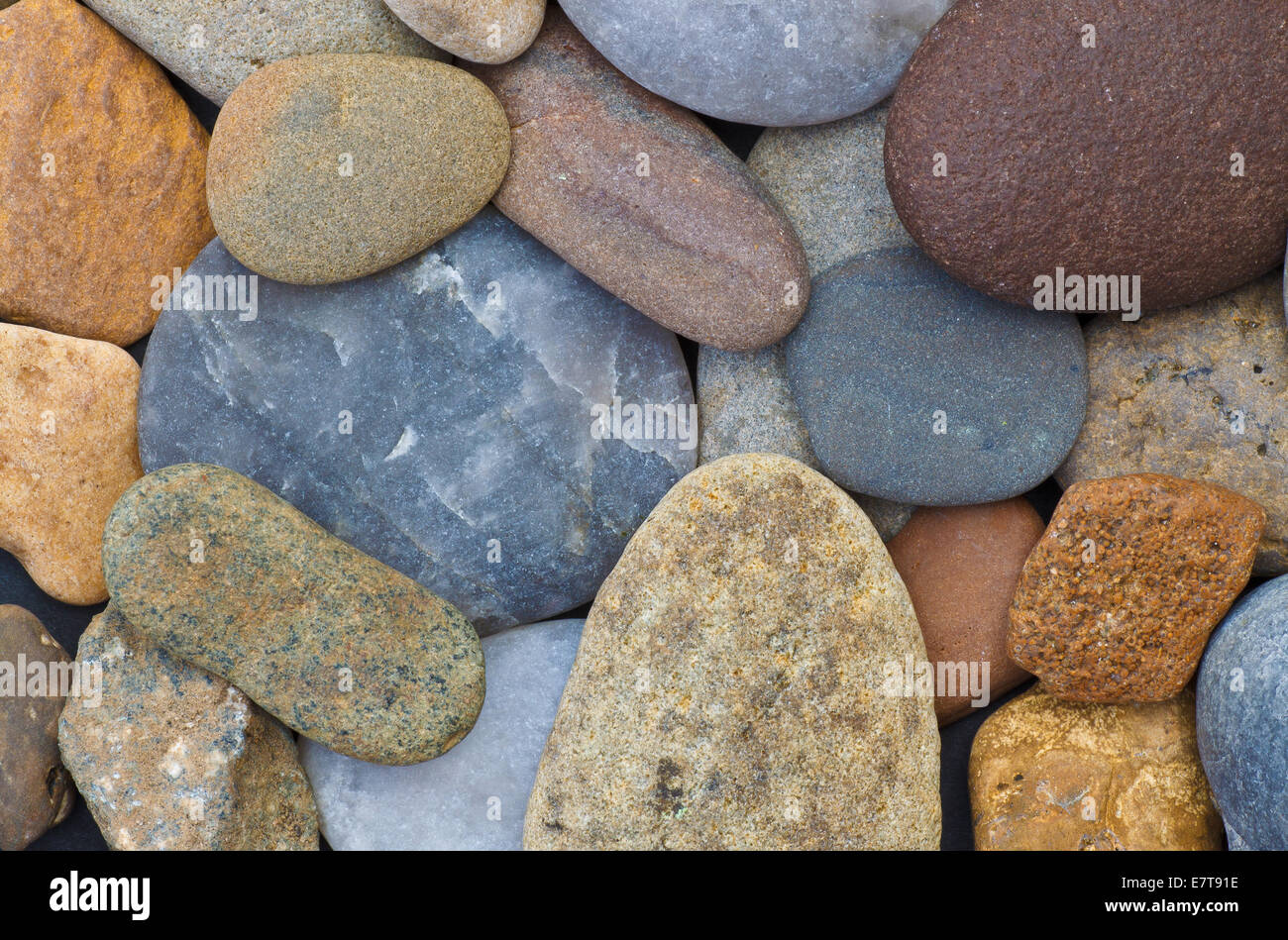 River Rocks shown in close up Stock Photo - Alamy