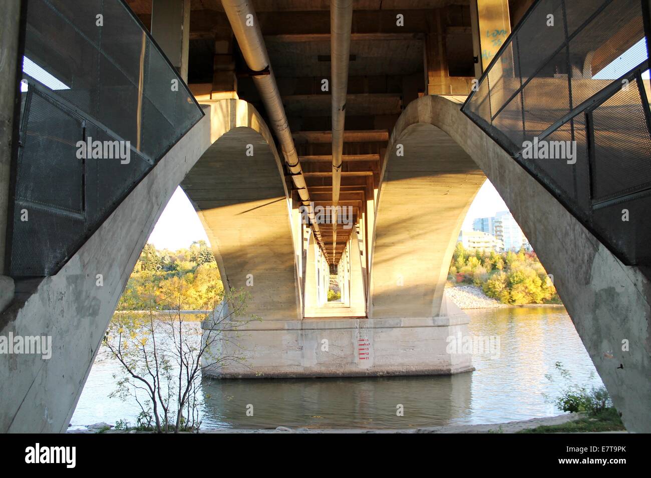 The view from underneath the bridge Stock Photo - Alamy