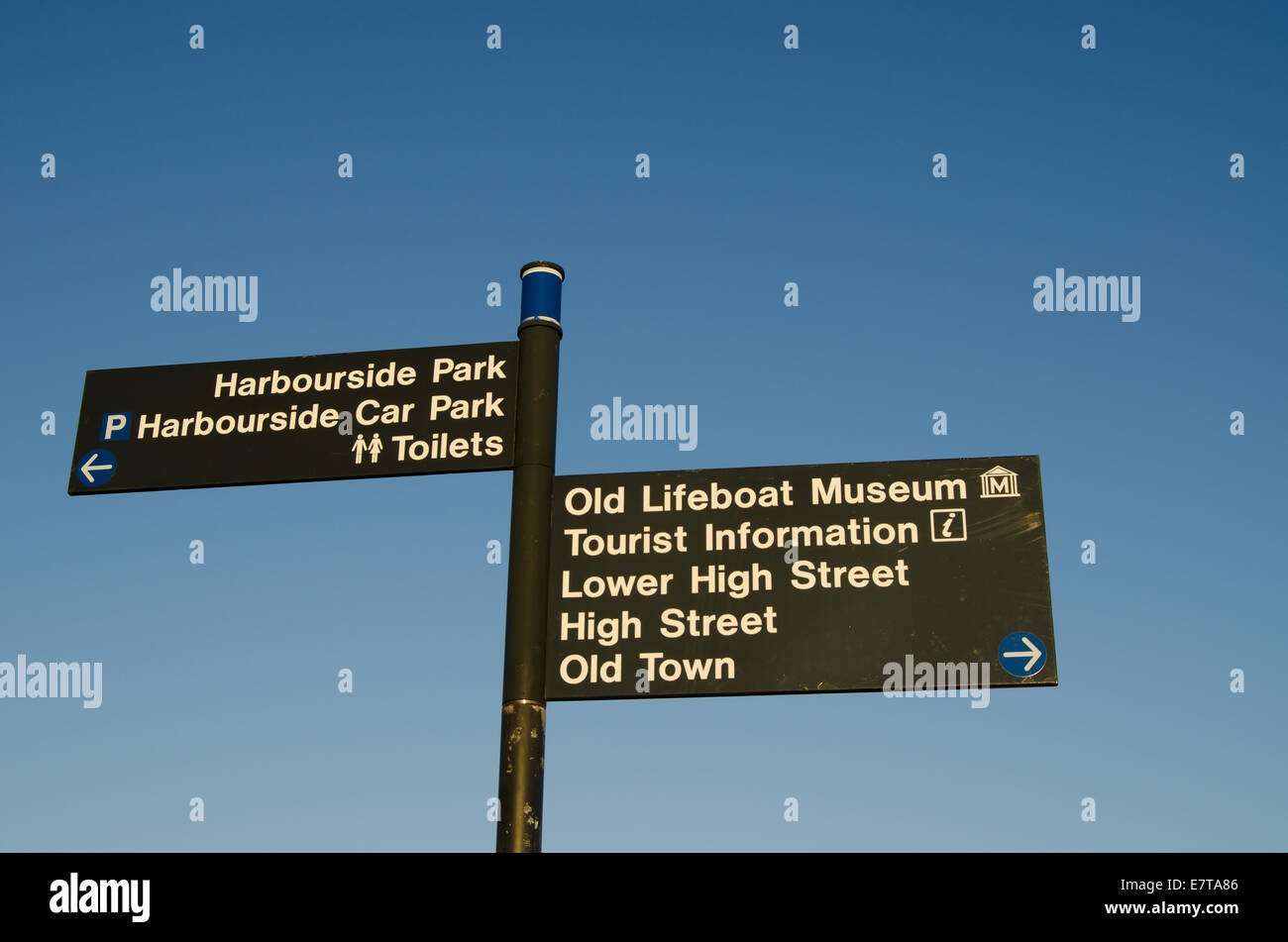 Street Signs at Poole Dorset England UK Stock Photo - Alamy