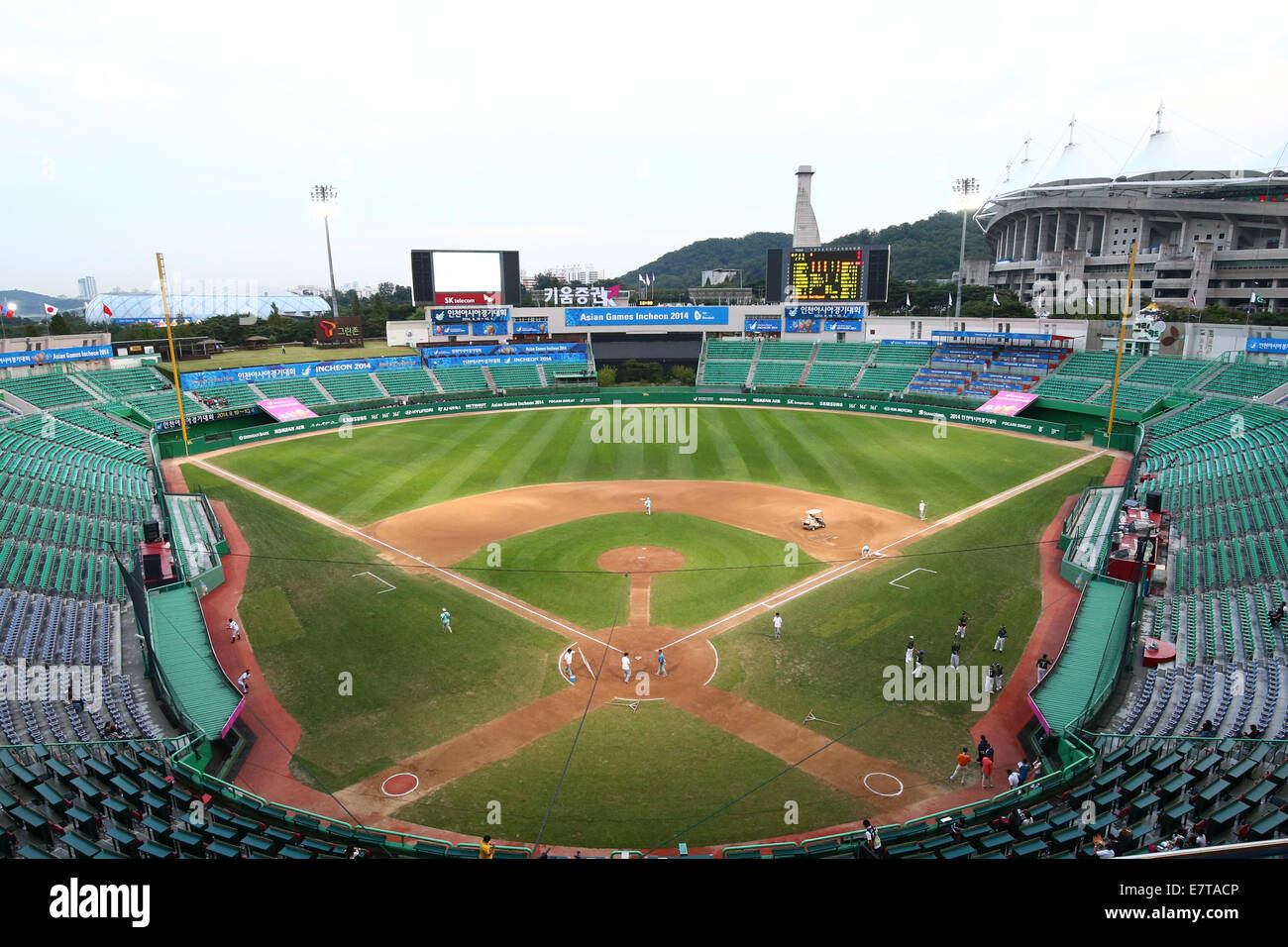 Incheon, South Korea. 23rd Sep, 2014. Munhak Baseball Stadium Baseball ...