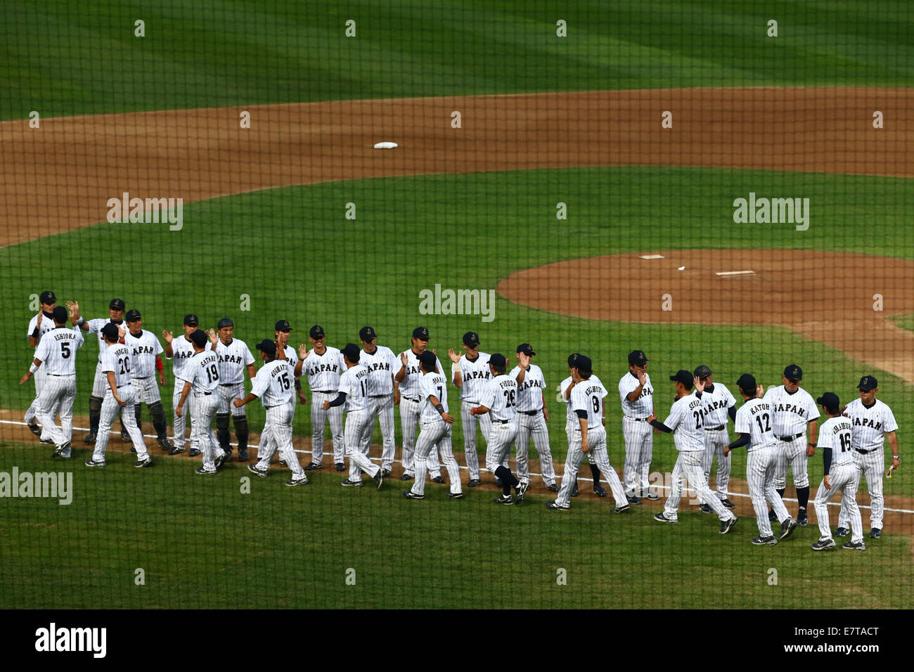 Incheon, South Korea. 23rd Sep, 2014. Japan team group (JPN) Baseball ...
