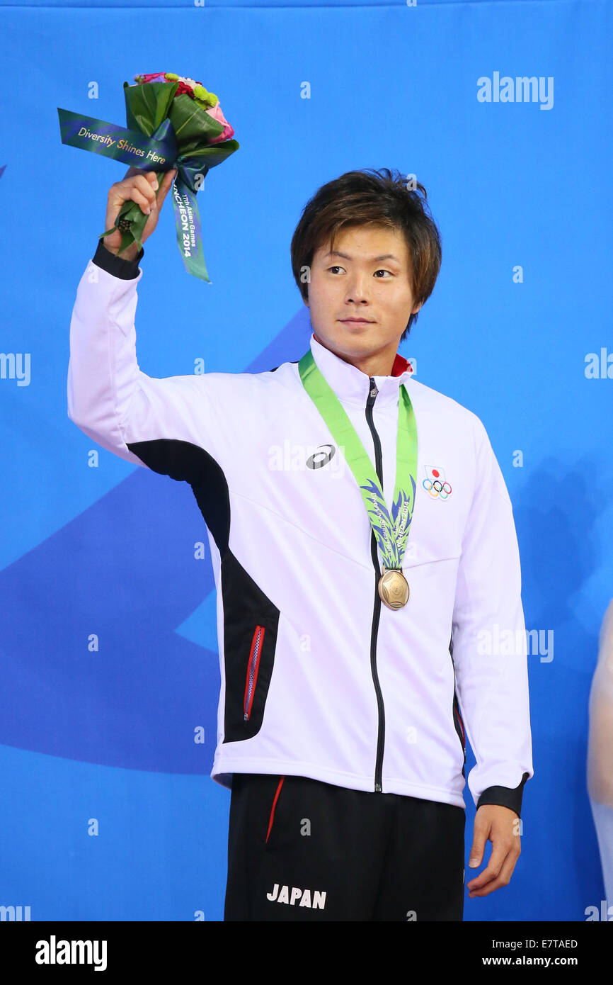 Incheon, South Korea. 23rd Sep, 2014. Kenta Ito (JPN) Swimming : Men's 50m Freestyle Medal ...