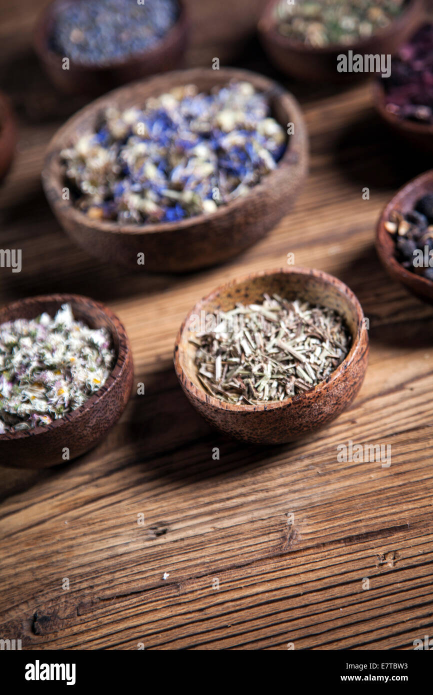 The ancient Chinese medicine, herbs and infusions Stock Photo - Alamy