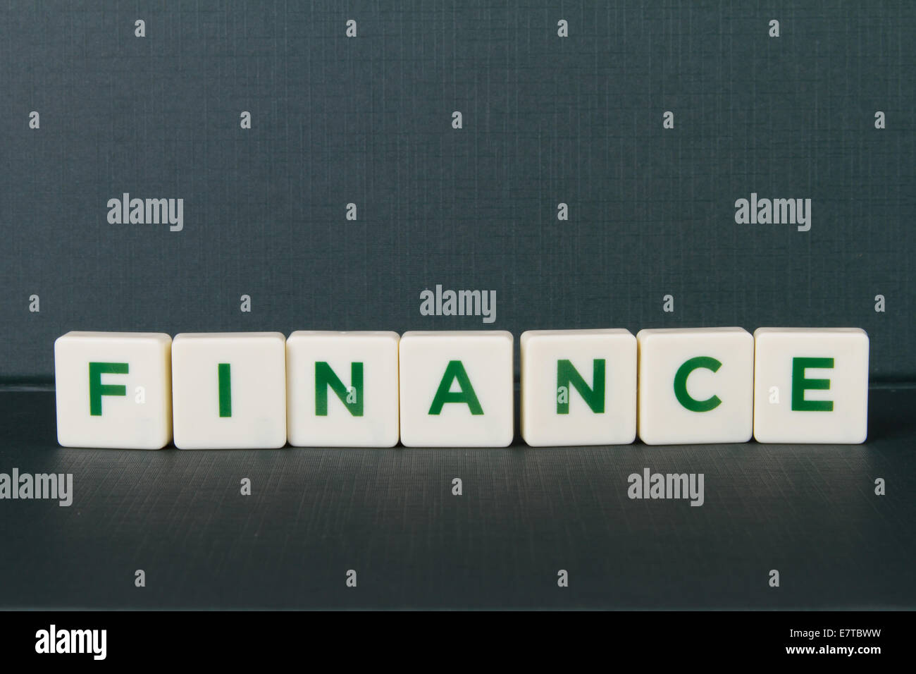 Finance word in letters Stock Photo - Alamy