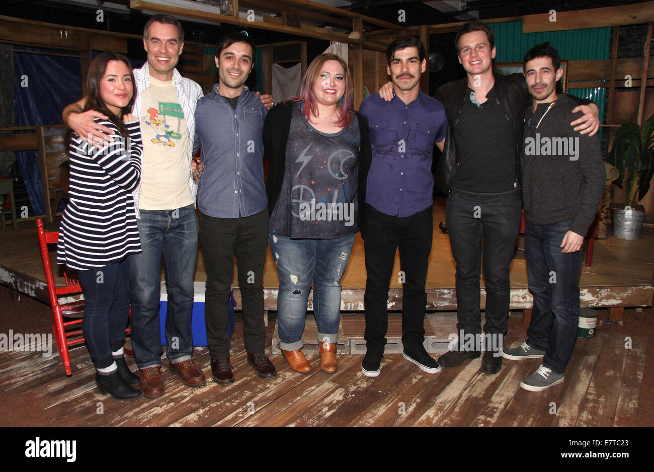 The cast of HBO's Looking Visits INTAR's "Adoration of Old Woman" at ...