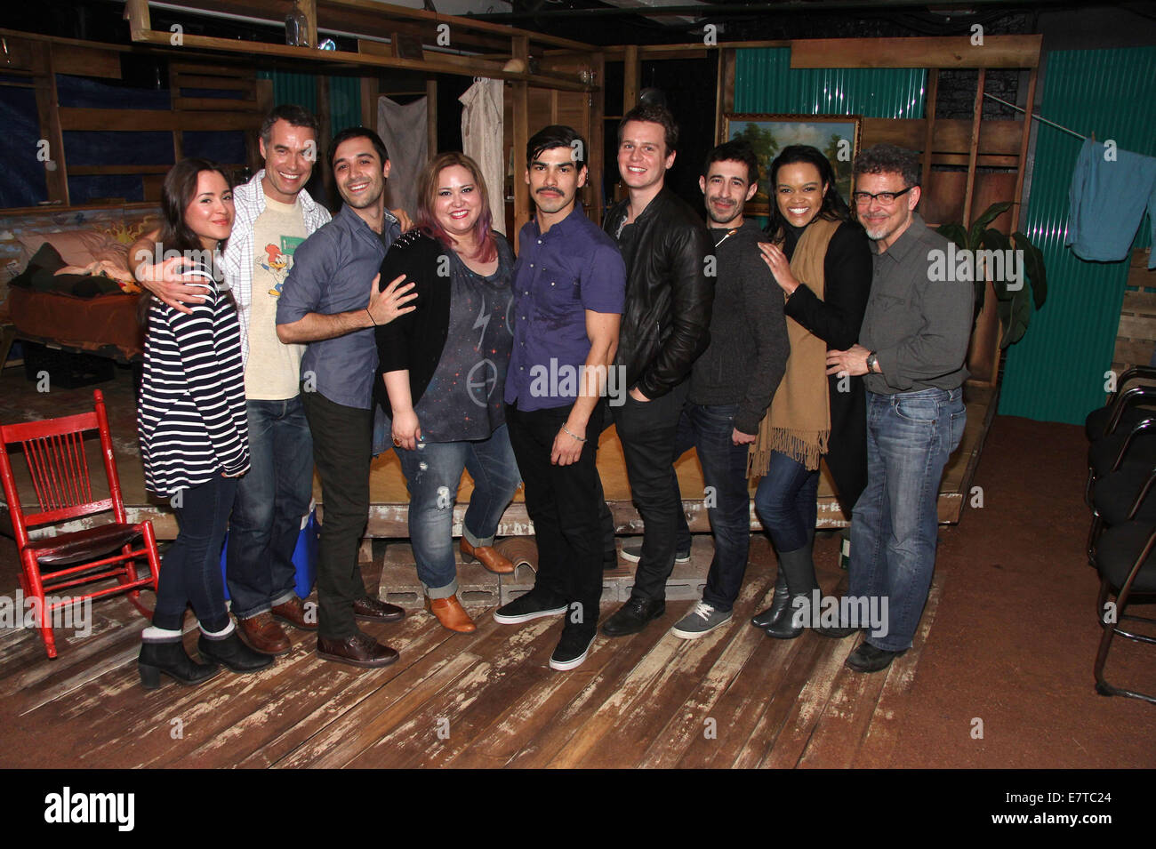 The cast of HBO's Looking Visits INTAR's "Adoration of Old Woman" at ...