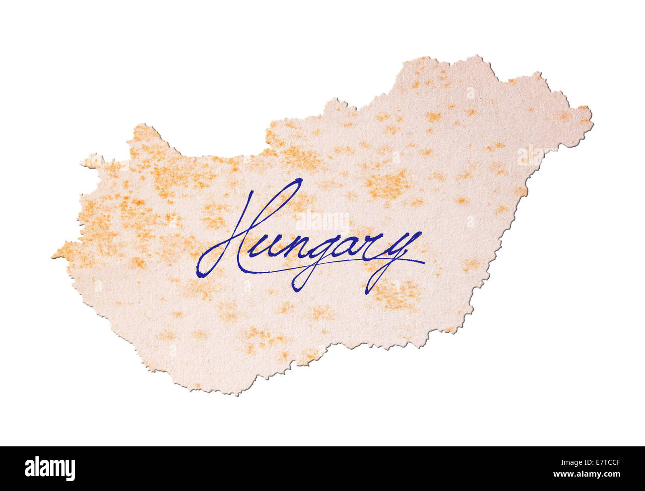 Hungary Old Paper With Handwriting High Resolution Stock Photography ...