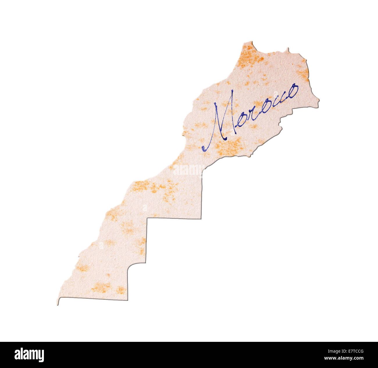 Morocco outline map hi-res stock photography and images - Alamy