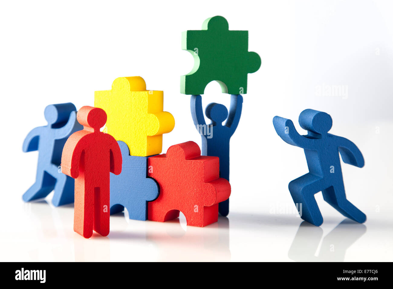 concept of teamwork, people and icons Stock Photo - Alamy