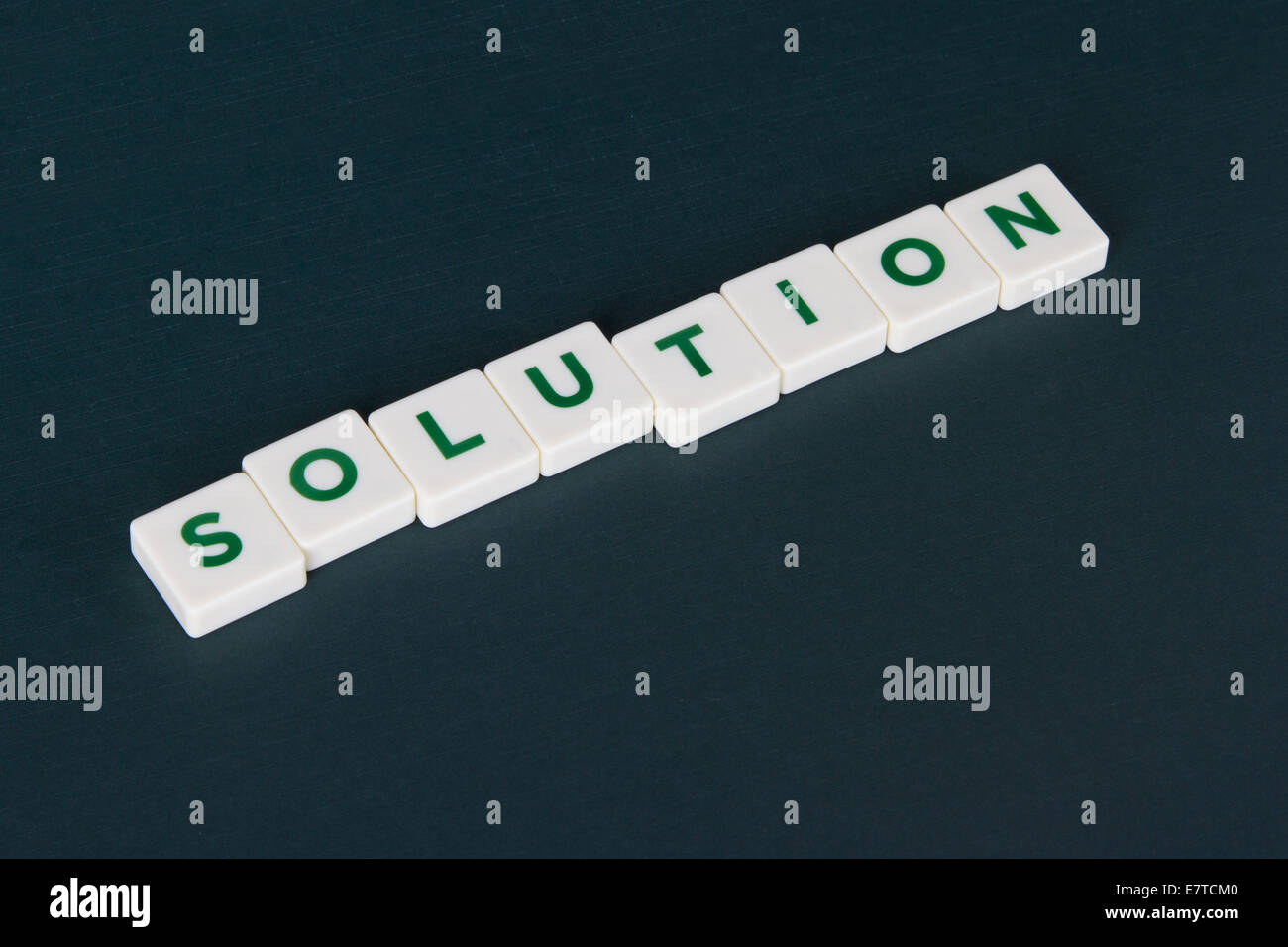 Solution word in letters Stock Photo - Alamy