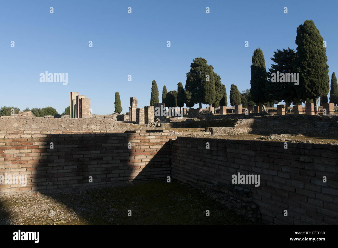 Italica Roman ruins in Seville, Spain Stock Photo - Alamy