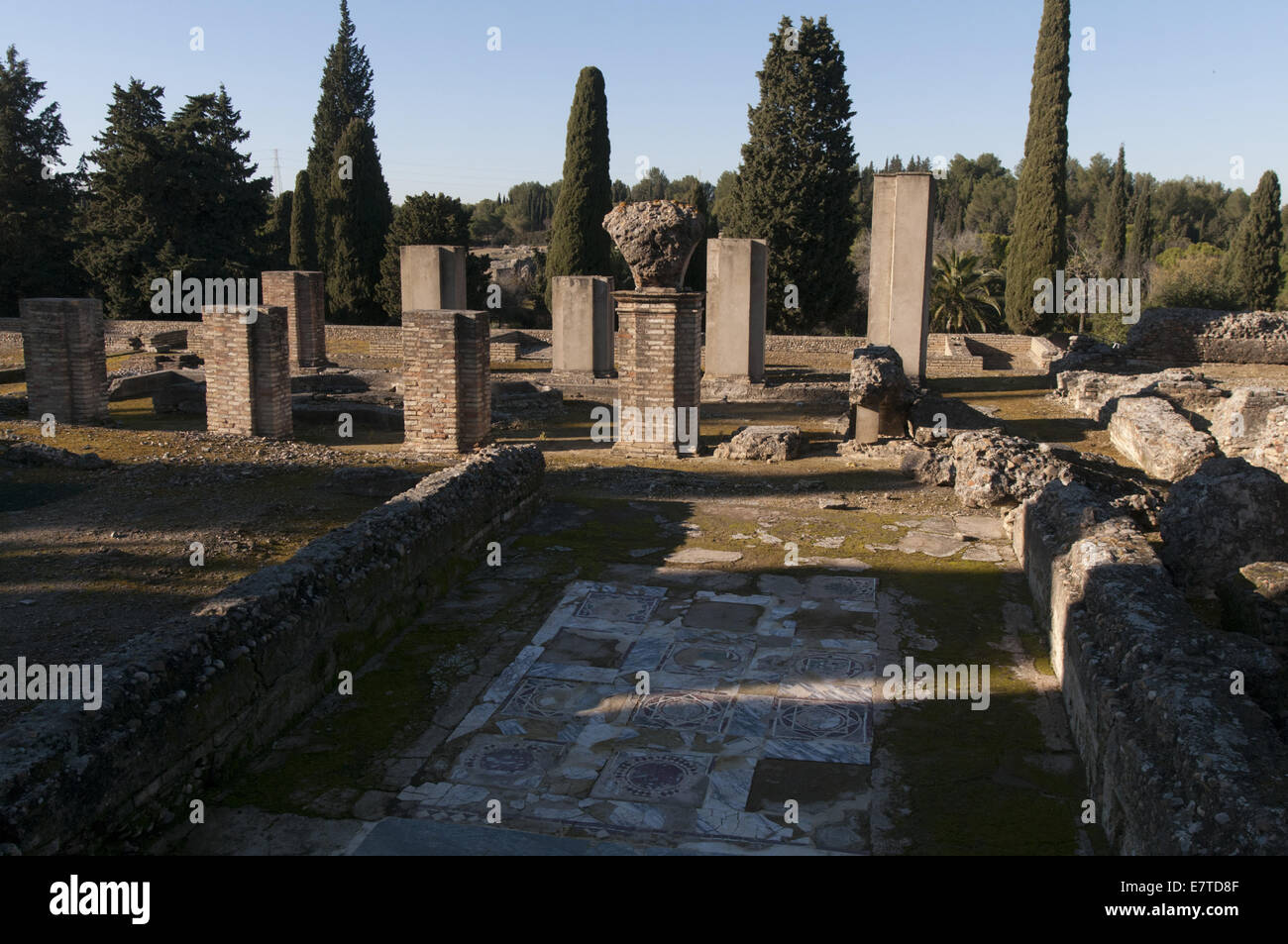 Italica Roman ruins in Seville, Spain Stock Photo - Alamy