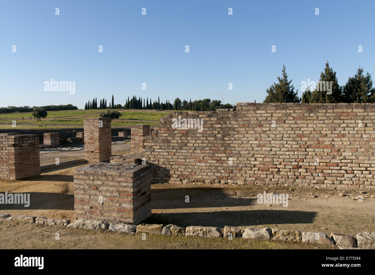 Italica Roman ruins in Seville, Spain Stock Photo - Alamy