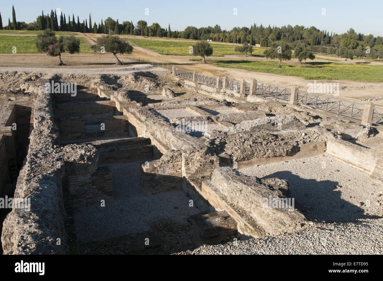 Italica Roman ruins in Seville, Spain Stock Photo - Alamy