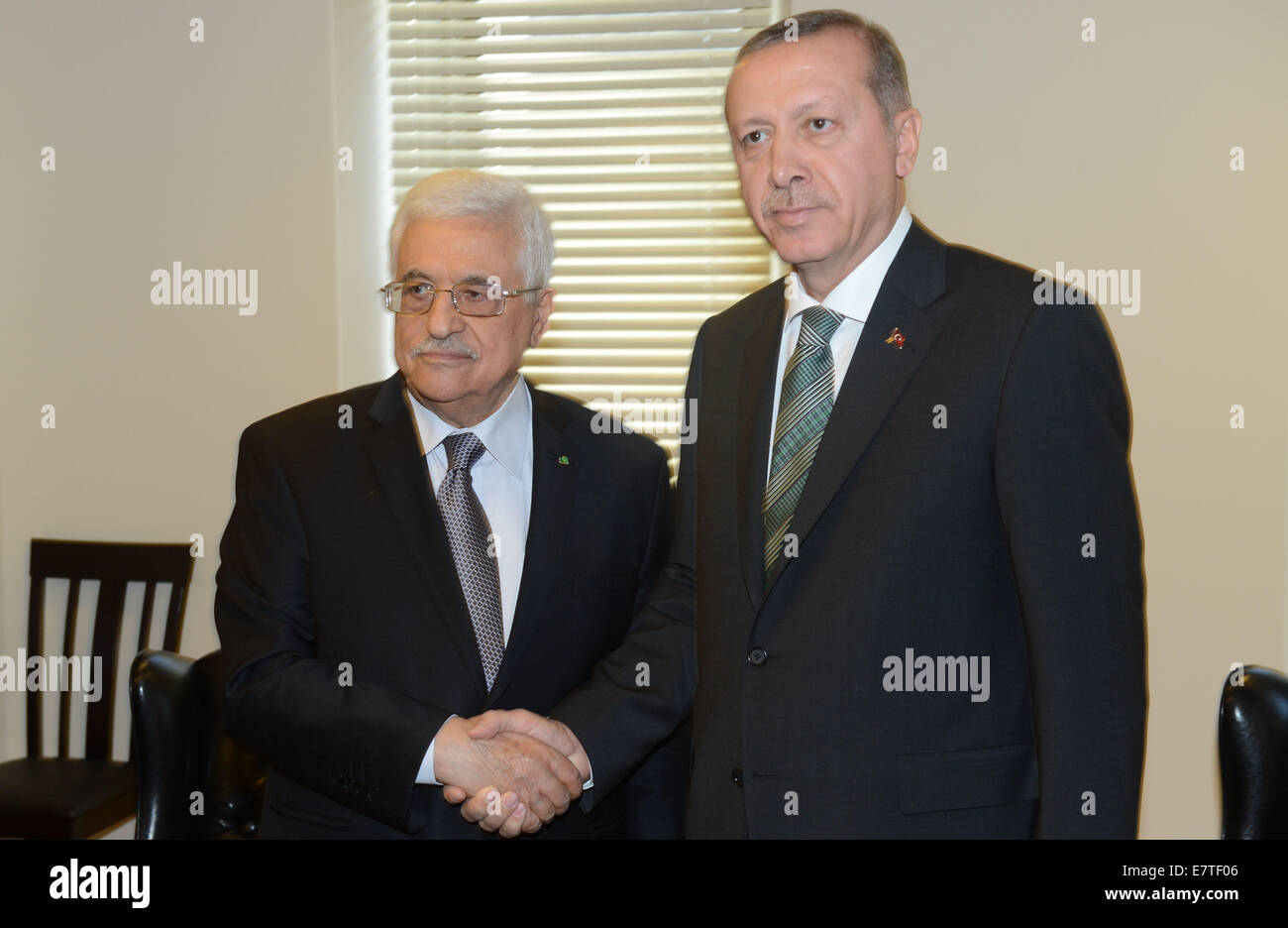 New York, New York, USA. 23rd Sep, 2014. Palestinian President Mahmoud ...