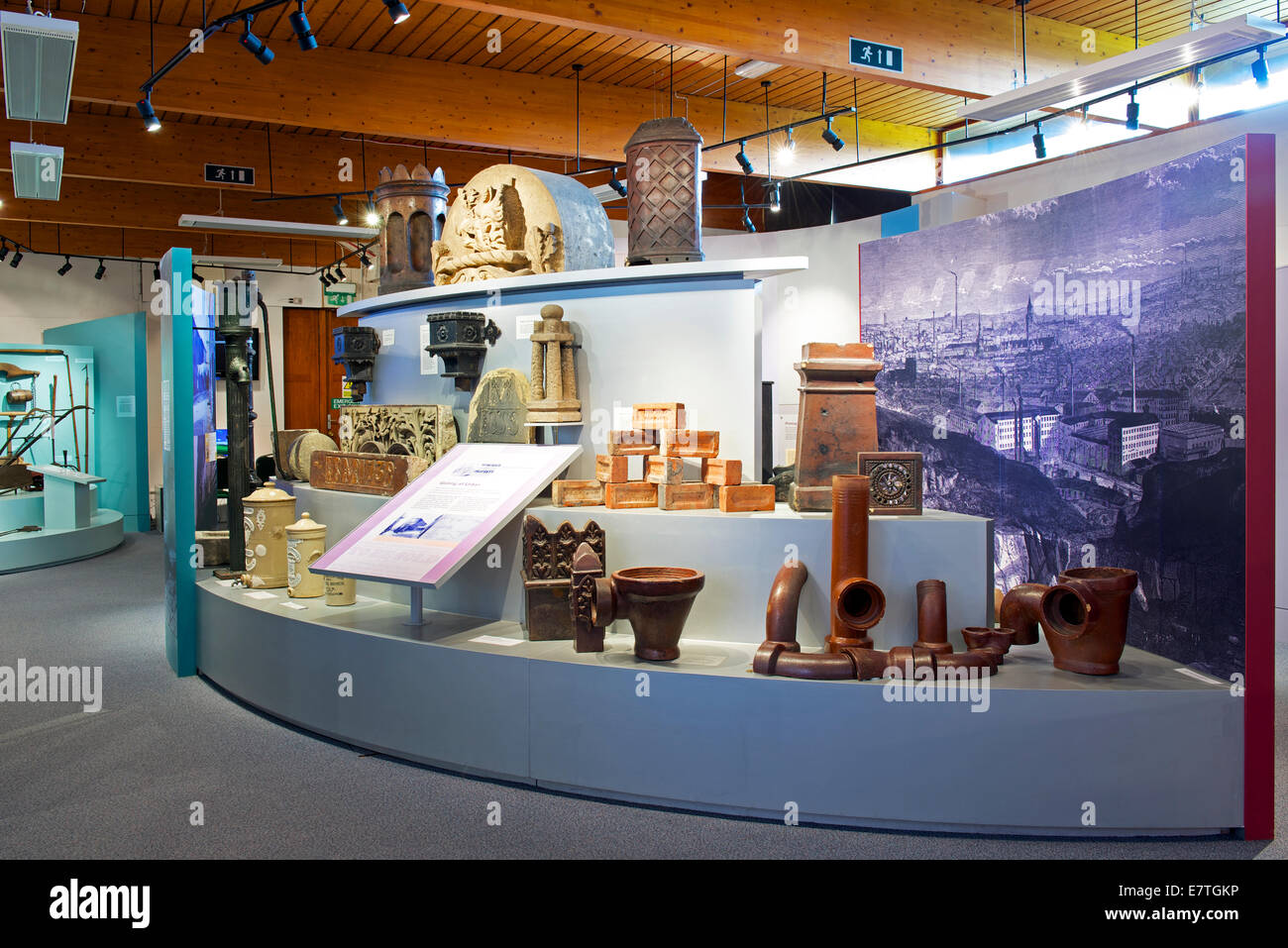 Exhibits in Cliffe Castle. Keighley, West Yorkshire, England UK Stock ...