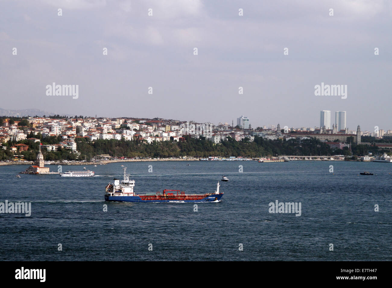 The Huseyn Javid, an oil and chemical tanker belonging to the Palmali ...